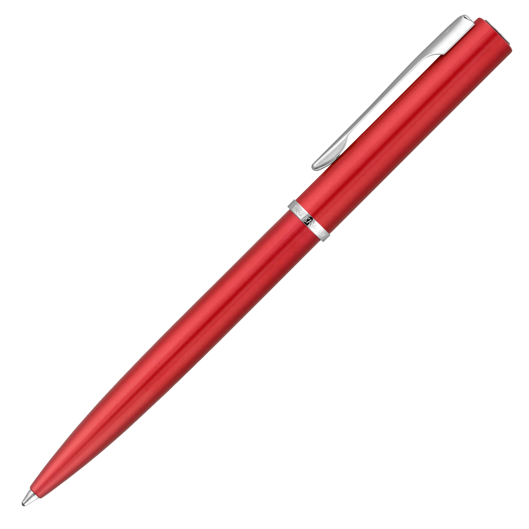 2068193 Metal Pen Ballpoint Waterman Allure - Red Palladium Chrome Trim