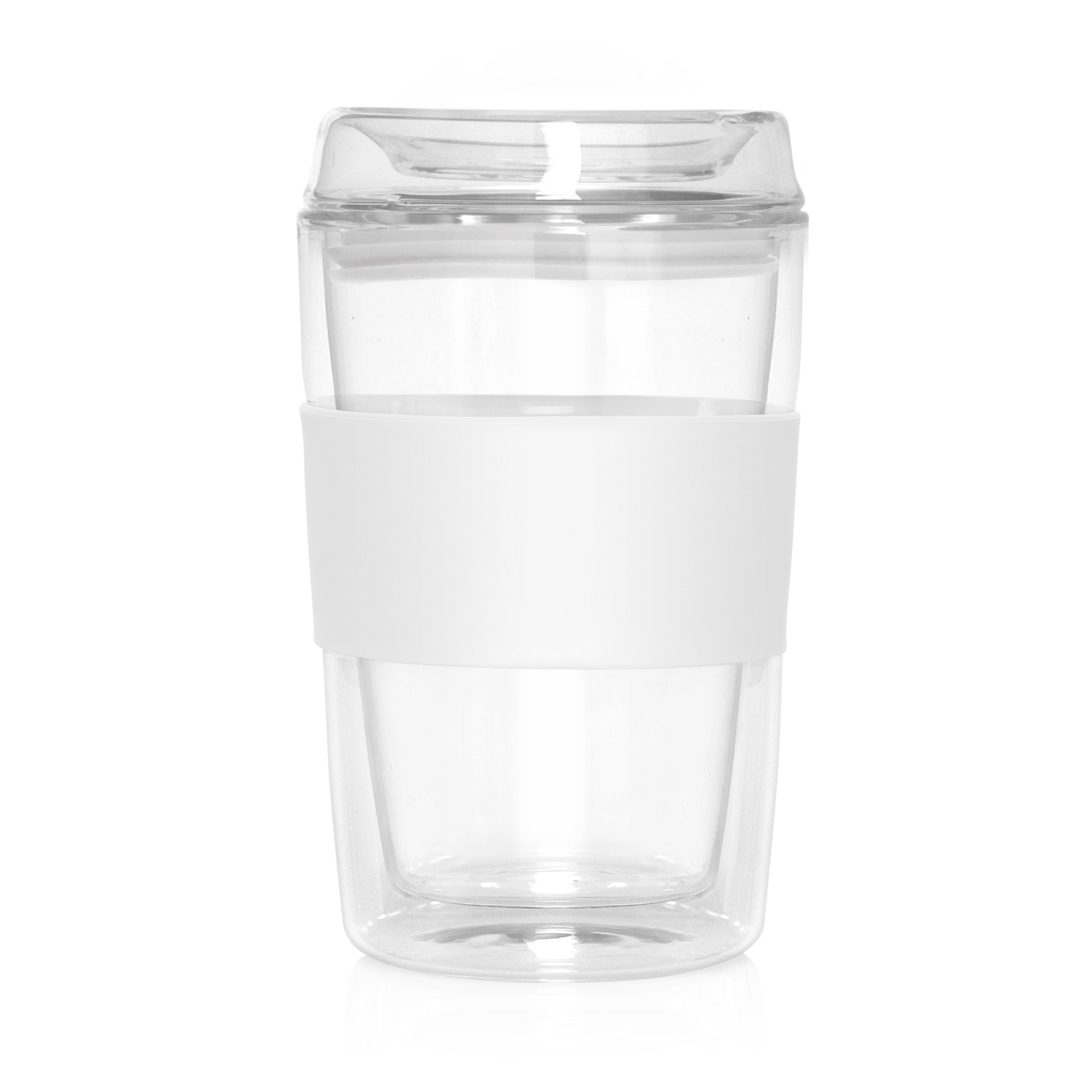 M309LX Eco Coffee Cup Glass Lid Double Wall Cup2Go 300ml