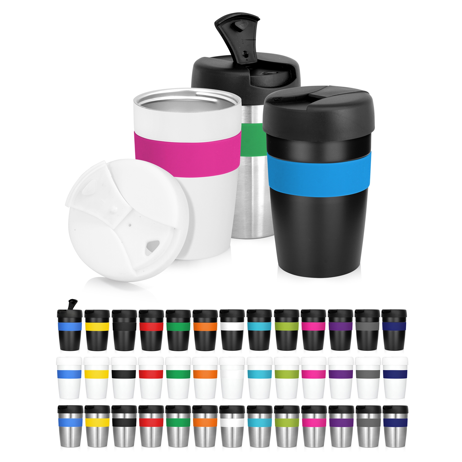M281 Eco Coffee Cup Stainless Double Wall Cup2Go 375ml
