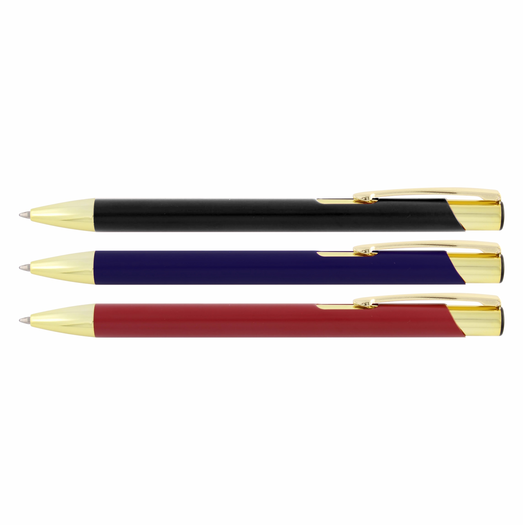 Z784 Executive Metal Pen Ballpoint Matte Finish Gold Trim Julia